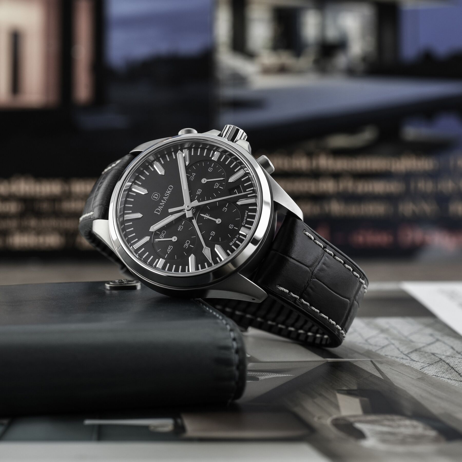 Damasko DC96 Black Chronograph Watch | Australia Authorized Retailer ...