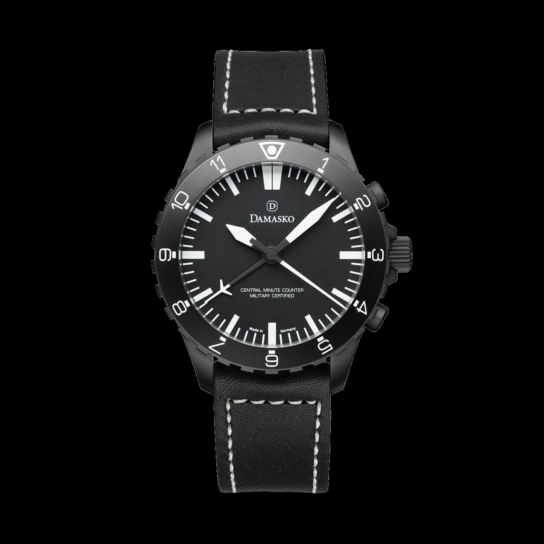 Damasko DC80-2 Black Chronograph Pilot Watch | Australia Authorized ...
