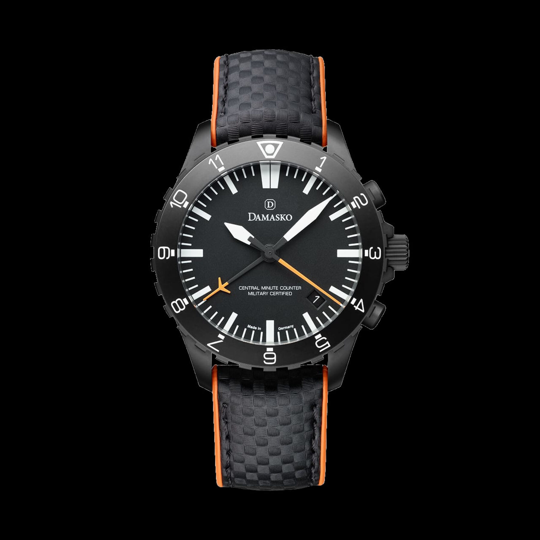 Damasko DC82-2 Orange Black Chronograph Pilot Watch | Australia ...