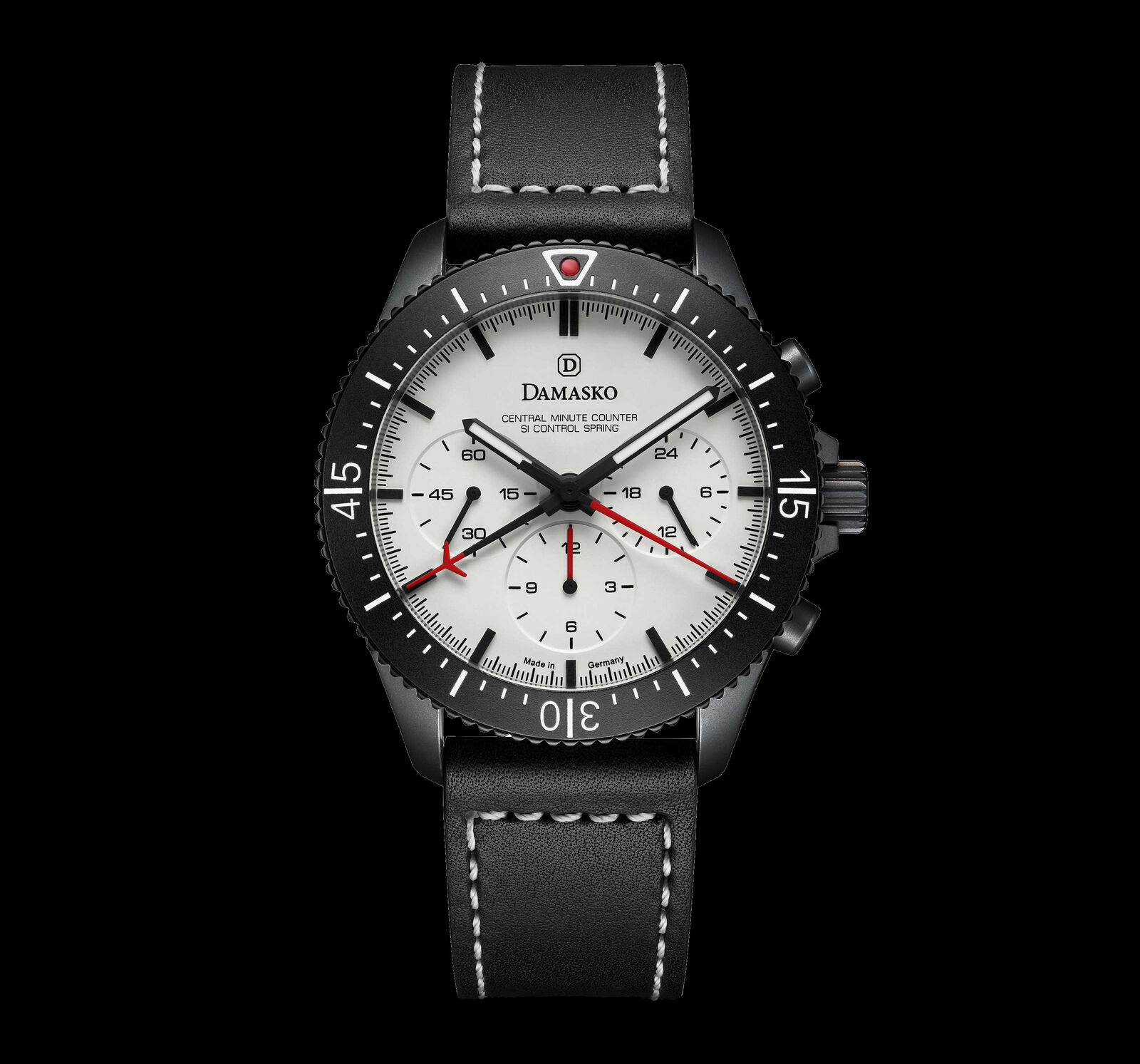 Damasko DC87 Si Black Chronograph Pilot Watch | Australia Authorized ...